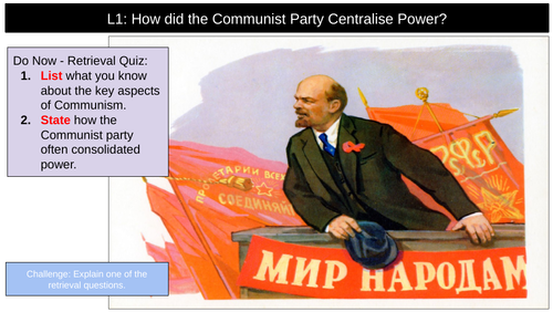 Russia 1917–91 from Lenin to Yeltsin | Teaching Resources