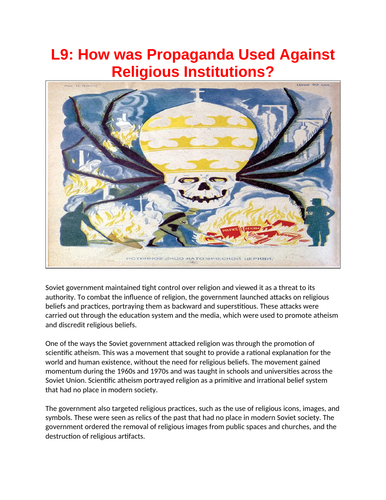 Propaganda Religious USSR | Teaching Resources