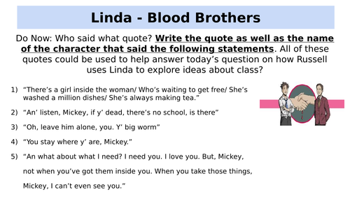 Blood Brothers AQA English Revision lessons | Teaching Resources