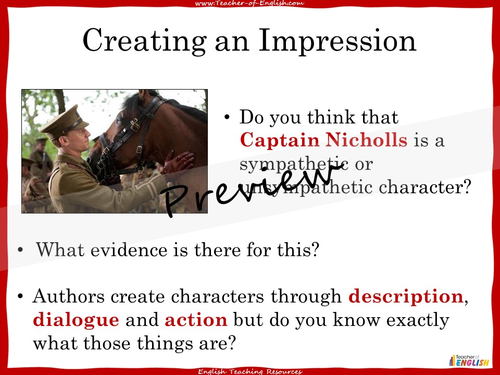War Horse Free Lesson | Teaching Resources