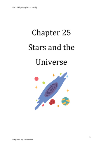 (Chapter 25/25) IGCSE Physics - Stars and The Universe [2024-2026 ...