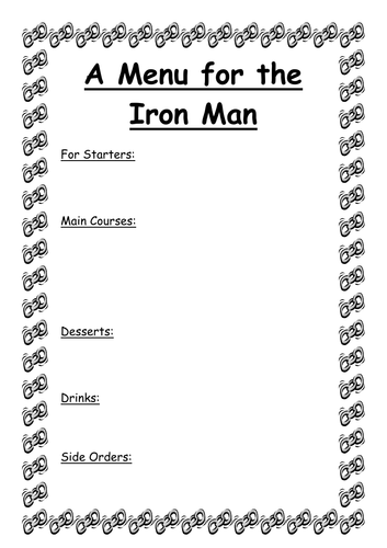 Year 5 Literacy Planning Roald Dahl Material Poetry Iron Man Big Write ...