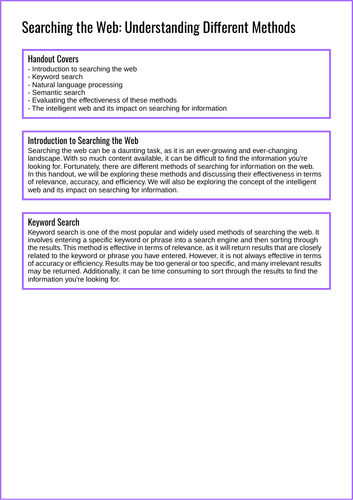 IBDP Computer Science - Option C Web Science - 6.7 | Teaching Resources
