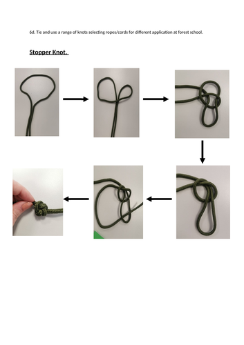 Forest school knot step by step instructions | Teaching Resources