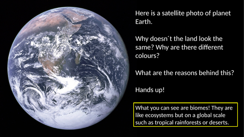 KS3 Geography Biomes lesson! Global ecosystems / biomes | Teaching ...