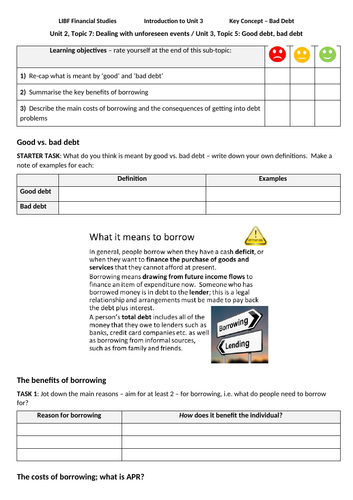 LIBF CeFS/DipFS - Bad Debt - Key Concept & NON-case Study Q | Teaching ...