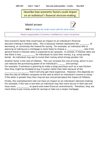LIBF CeFS/DipFS - Economic Factors - Key Concept & NON-case Study Q ...