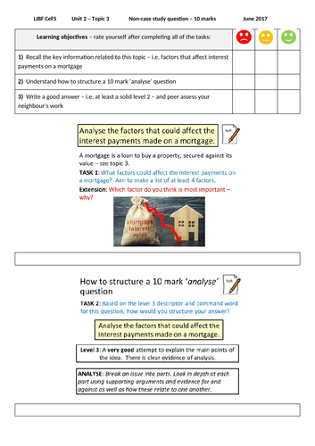 LIBF CeFS/DipFS - Mortgages - Key Concept & NON-case Study Q | Teaching ...