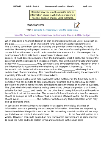 LIBF CeFS/DipFS - Sources of Info & Advice - Key Concept & NON-case ...