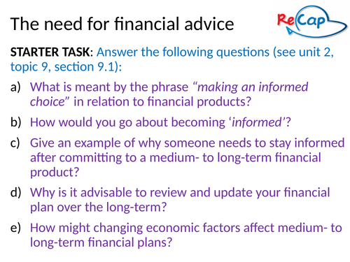 LIBF CeFS/DipFS - Sources of Info & Advice - Key Concept & NON-case ...