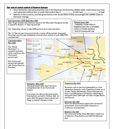 The Fall of the USSR / Soviet Union | Teaching Resources