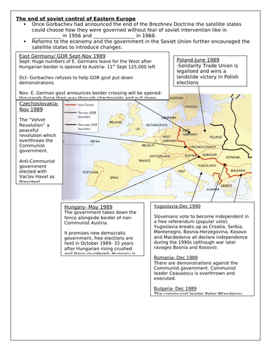 The Fall of the USSR / Soviet Union | Teaching Resources