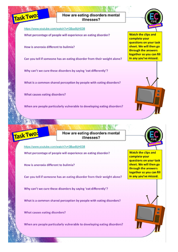 Eating Disorders, anorexia + more | Teaching Resources