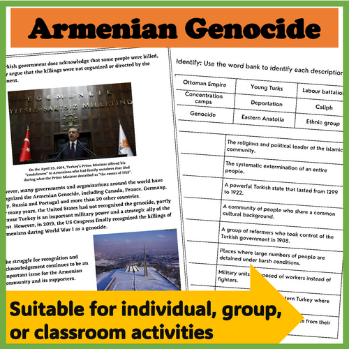 Armenian Genocide Reading Comprehension | Teaching Resources