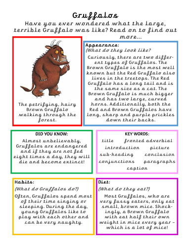 LKS2 Non-Chronological Report WAGOLL | Teaching Resources