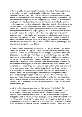 OCR A-Level English Literature Hamlet Section A Extracts & Questions ...