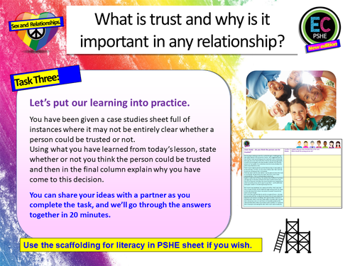 Trust PSHE | Teaching Resources