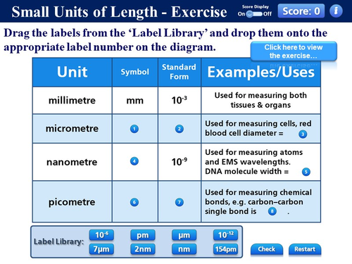 Bio1.0 Measuring in Biology | Teaching Resources