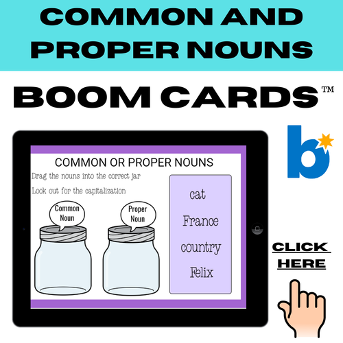 The Ultimate Common and Proper Nouns Activity with Digital Boom Cards ...