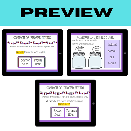 The Ultimate Common and Proper Nouns Activity with Digital Boom Cards ...
