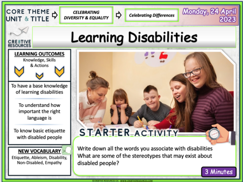 Learning Disabilities | Teaching Resources