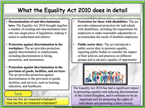Equality Act 2010 | Teaching Resources