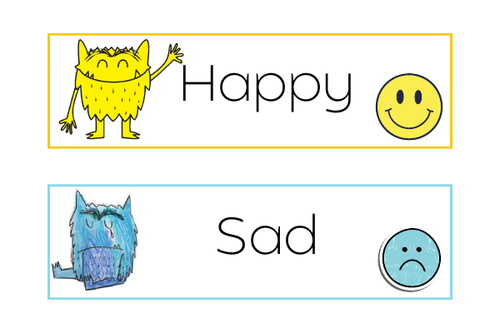 The Colour Monster Display Cards | Teaching Resources