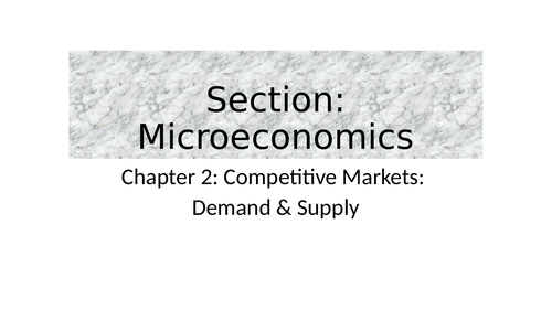 IB Economics -Demand and Supply | Teaching Resources