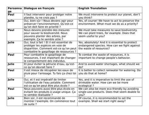 10.GCSE FRENCH : Les problèmes environnementaux - Part 2 - Global ...
