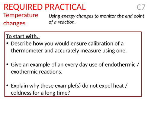 RP Energy changes | Teaching Resources