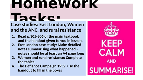 Lesson 8 - The rise of African Nationalism | Teaching Resources