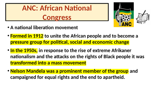 Lesson 8 - The rise of African Nationalism | Teaching Resources