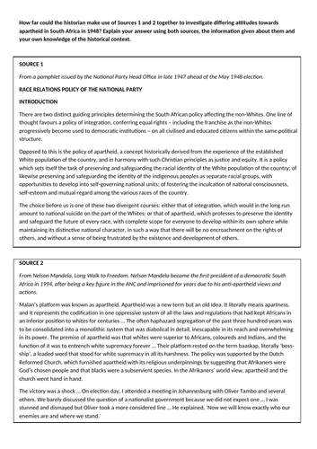 Edexcel Paper 2: How to write a good Section A essay | Teaching Resources