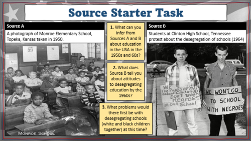Civil Rights - Brown vs Topeka Case - GCSE History Edexcel - USA ...