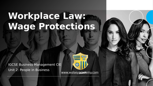 Business Studies - Unit 2 - Employment Law & Wage Protection - 12/18 ...