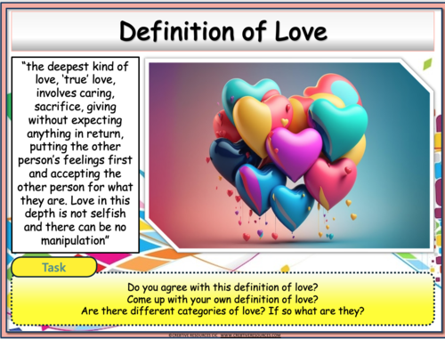 PSHE - What is Love? | Teaching Resources