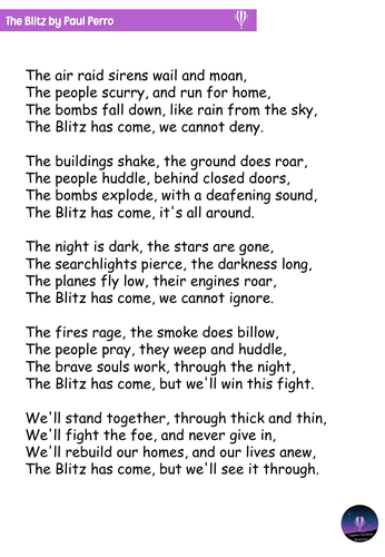 KS2 World War II Class Assembly - Script, Poems, Dance - History Topic ...