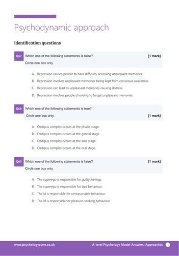 Approaches in Psychology: Humanistic Approach: Exam Notes and Model ...