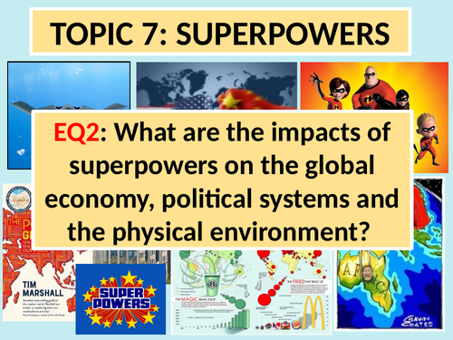 Edexcel A-Level Geography Topic 7 Superpowers Full Unit | Teaching Resources