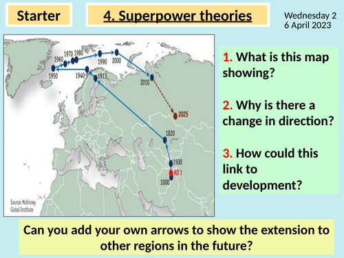 Edexcel A-Level Geography Topic 7 Superpowers Full Unit | Teaching Resources