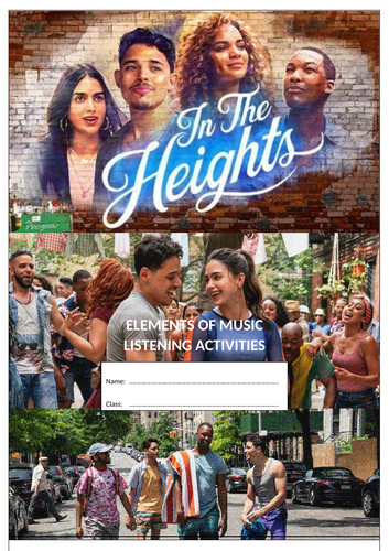 In The Heights (2021) - Listening & Appraising Questions | Teaching ...