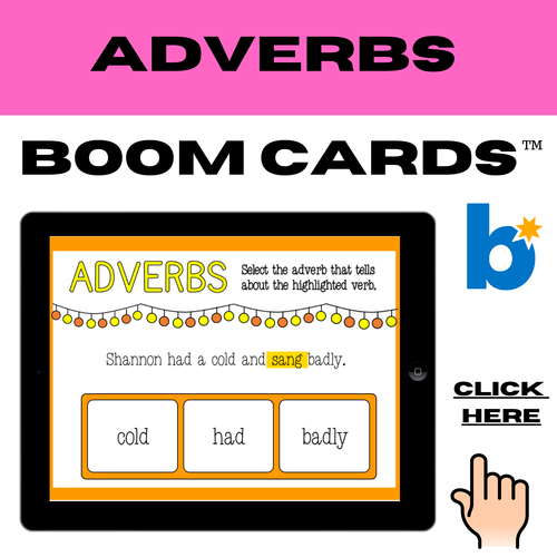 English-Adverbs Boomcards | Teaching Resources