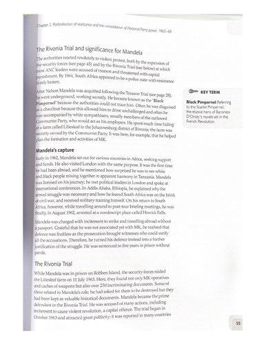 Lesson 5 - The Rivonia Trial | Teaching Resources