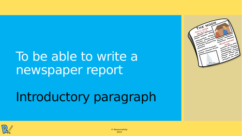 Newspaper Report Writing Unit Years 5 and 6 - Missing Gravity ...