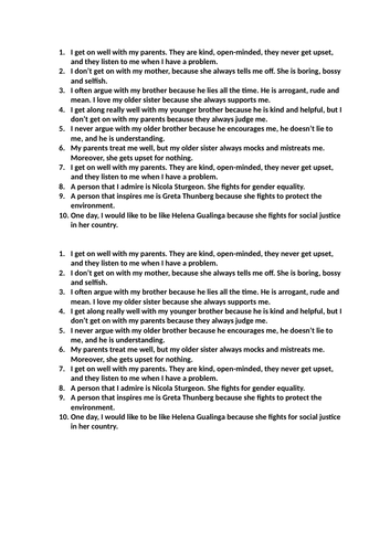 04. GCSE FRENCH: Role models (EPI/MARS EARS) | Teaching Resources
