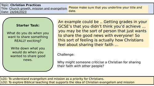 Christian Beliefs and Practices PowerPoint Lessons | Teaching Resources
