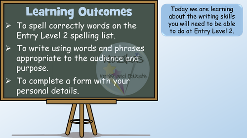 English Functional Skills - Entry Level 2 - Writing | Teaching Resources