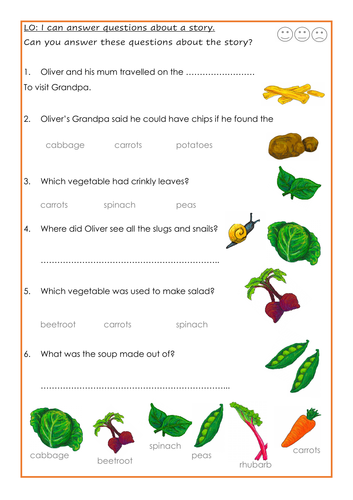 Oliver's Vegetables - English Unit of Work | Teaching Resources