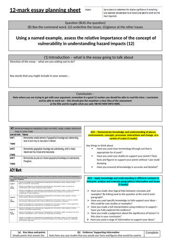 Edexcel A level Geography - Complete Revision Pack - Tectonics with ...