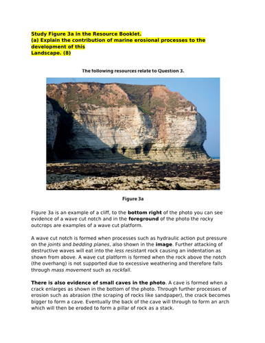 Edexcel A level Geography -Coastal Landscapes Complete Revision Pack ...